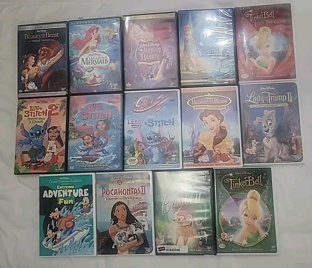 (14) ALL WALT Disney Pixar DVD Movie Lot, Animated Cartoon Family Kids ...