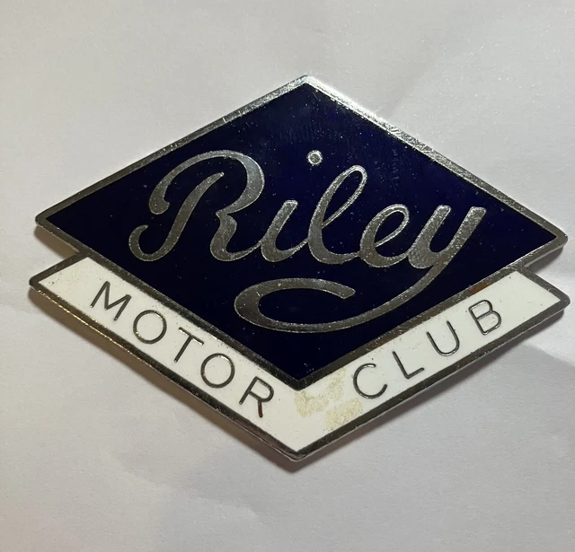 ORIGINAL RILEY MOTOR Club Classic Car Badge (Includes fixings) £29.99 ...