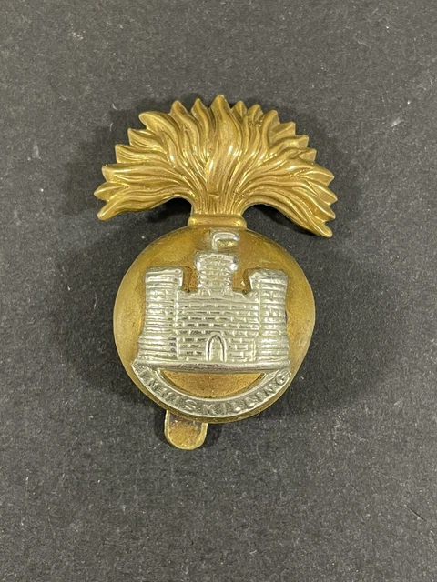 WW1 BRITISH ARMY, Royal Inniskilling Fusiliers Irish Regiment Cap Badge ...