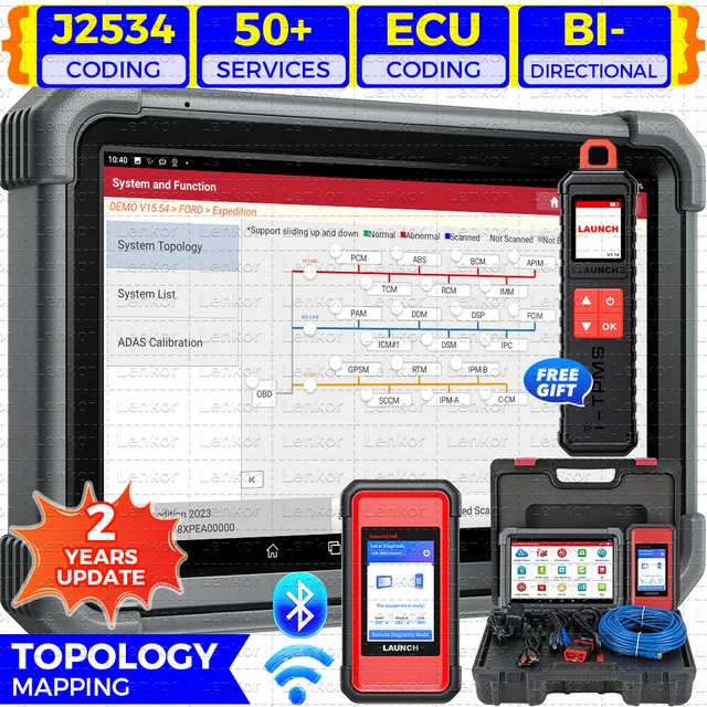 2025 LAUNCH X431 PRO3S+ ELITE PRO5 Car Diagnostic Tool J2534 ...