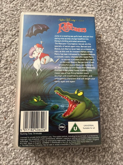 THE RESCUERS (VHS/SH, 1997) Walt Disney vtd £1.17 - PicClick UK