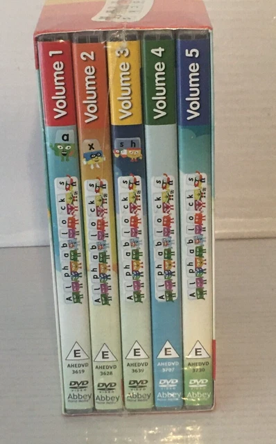 LEARN TO READ With ALPHABLOCKS : Complete Collection 1 - 5 CBeebies DVD ...