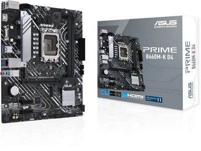 ASUS PRIME B660M-K D4 mATX Motherboard for Intel LGA1700 CPUs £183.14 ...