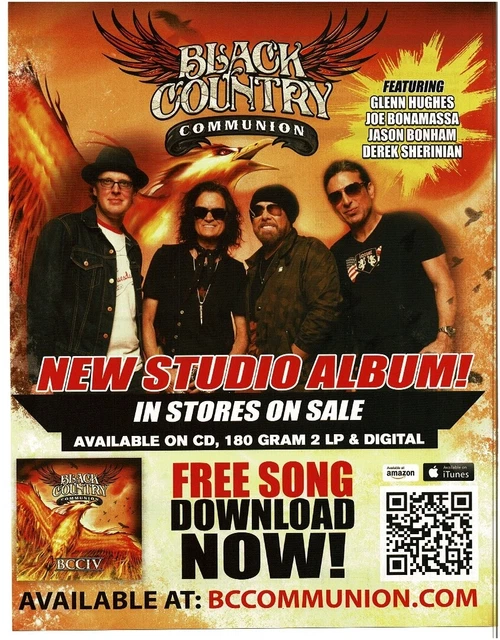 BLACK COUNTRY COMMUNION Hughes Bonamassa Bonham 2018 album cd Magazine ...