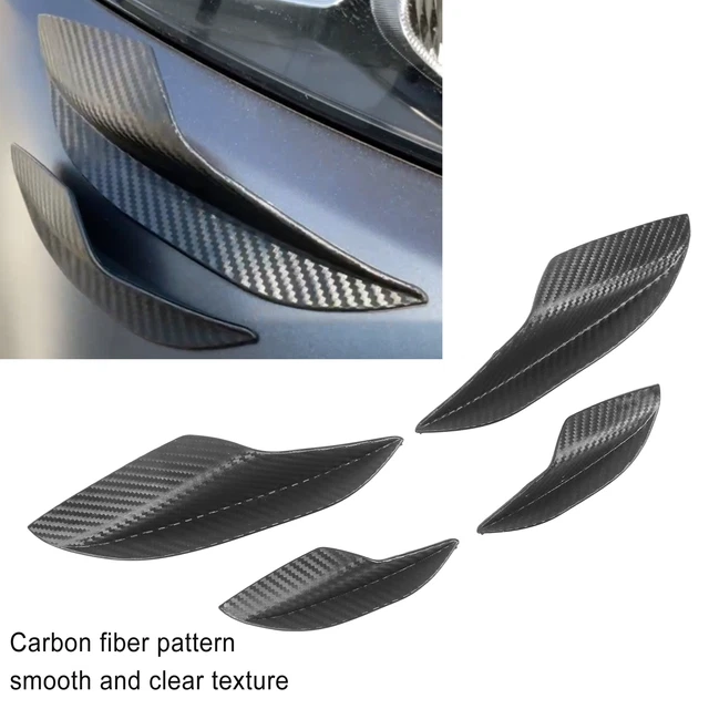 BUMPER FIN FRONT Bumper Side Splitter Canards Lip Spoiler Deflector ...
