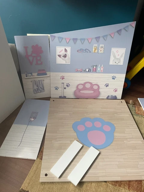 DESIGNAFRIEND WOODEN PET Room, Doll House, Best Dolls Role play with ...