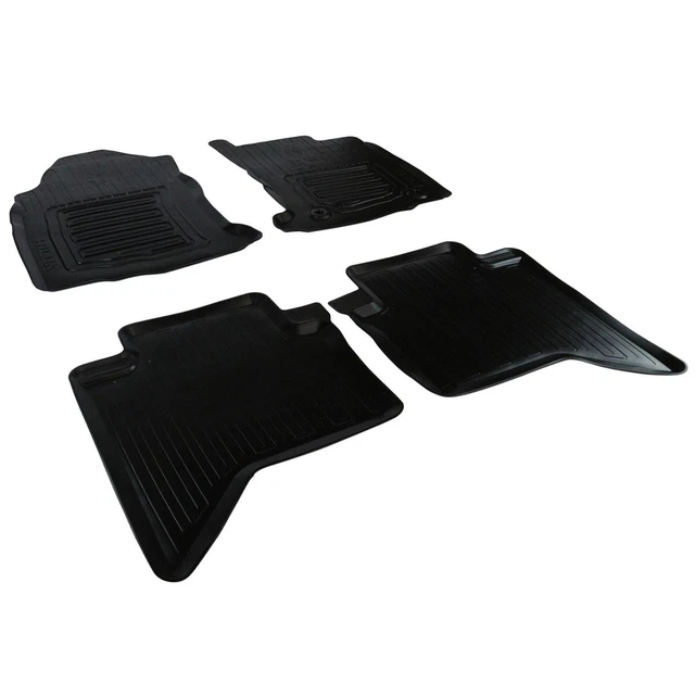 GENUINE TOYOTA FRONT & Rear Set Rubber Car Mats Black Verso 2012 ...