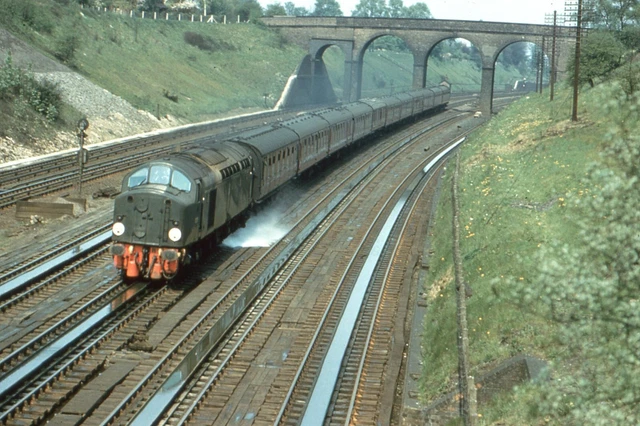 TRANSPORT RAILWAY COLOUR Rail Slide D213 Bushey Troughs 1960 £3.55 ...