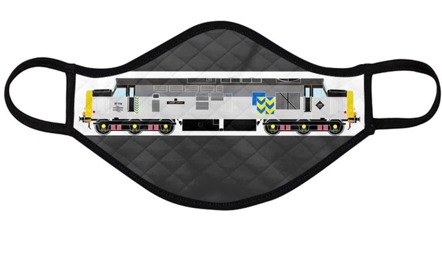 CLASS 37 BRITISH Railways Diesel Locomotive Train Rail Face Mask ...