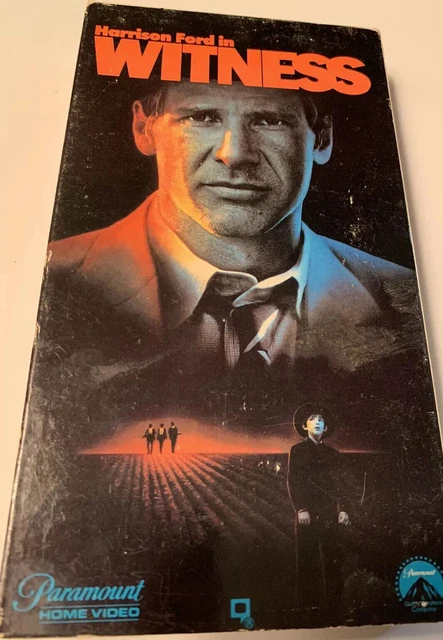WITNESS VHS TAPE Harrison Ford £5.30 - PicClick UK