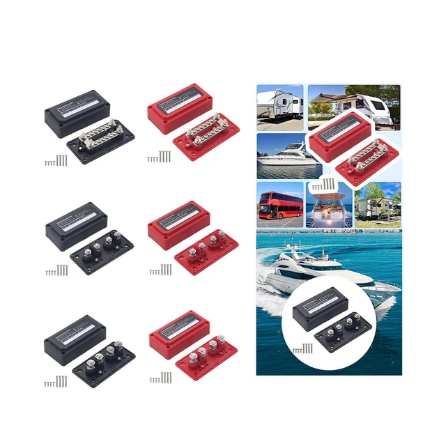 POWER DISTRIBUTION TERMINAL Block Busbar Box Bus Bar for Yacht RV Boats ...
