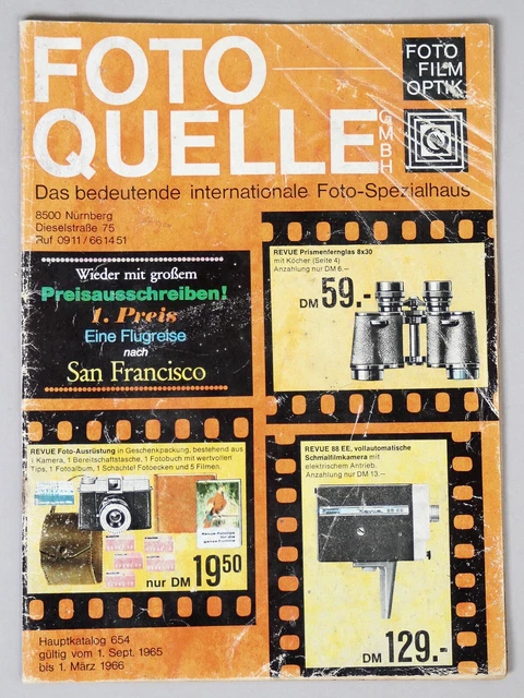 FOTOKATALOG KATALOG FOTO Quelle 1965 / 66 # 2553 EUR 35,00 - PicClick DE