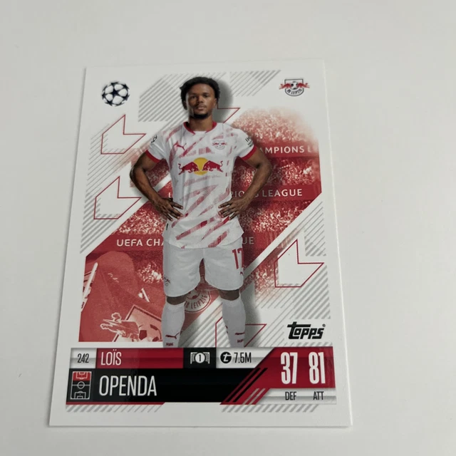 MATCH ATTAX 2024/25 Champions League Lois Openda Card #242 RB Leipzig ...