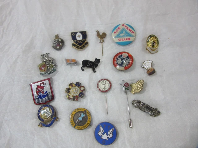JOB LOT COLLECTION mixed modern vintage pins badges (DK#7) EUR 17,58 ...