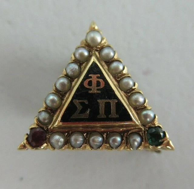 USA FRATERNITY PIN Phi Sigma Pi. Made In Gold 14K. Marked. 1800'S. 1783 ...