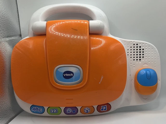 VTECH TOTE AND Go Laptop Preschool Learning System Orange/White *Tested ...
