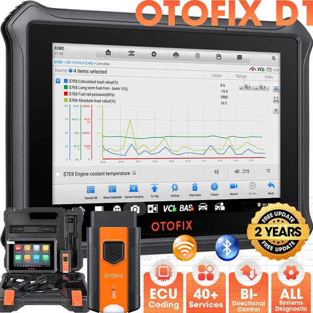 2025 OTOFIX D1 KFZ OBD2 Diagnosegerät Alle Steuergerät ECU Codierung ...