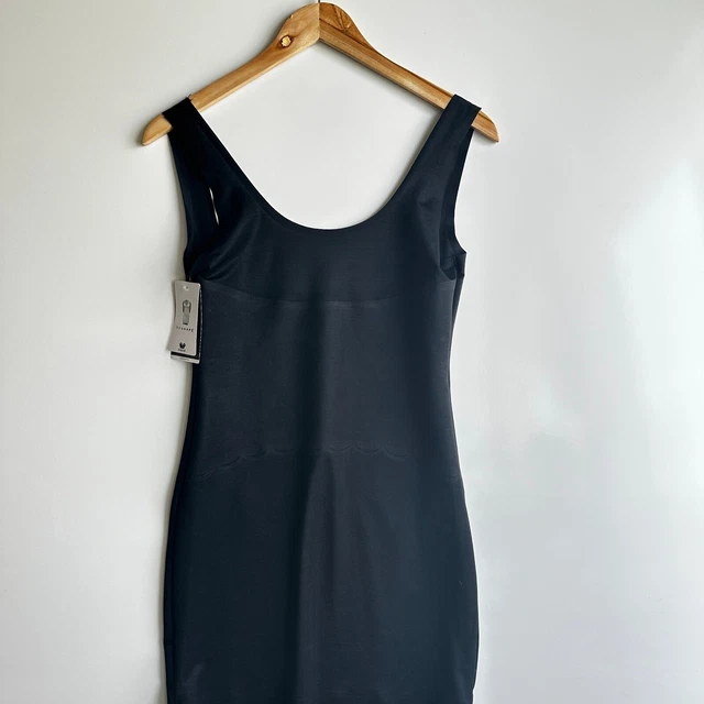 WACOAL RESHAPE INSIDE Edit Open Bust Firm Control Black Slip Dress ...