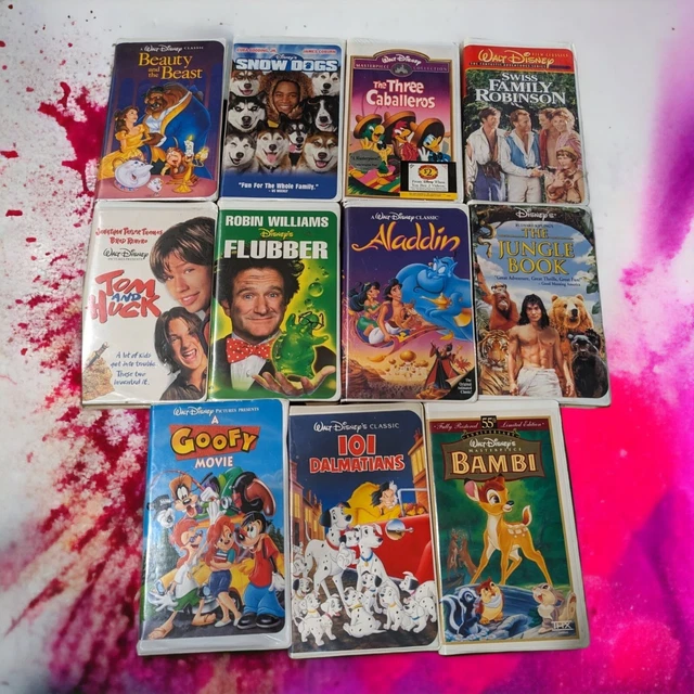 DISNEY VHS CLAMSHELL VHS 11 Movies Lot A Couple Are New And Sealed £10. ...