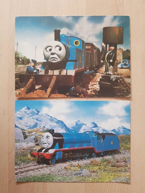 SET OF 2 THOMAS THE TANK ENGINE STORY CARDS postcards retro cartoon ...