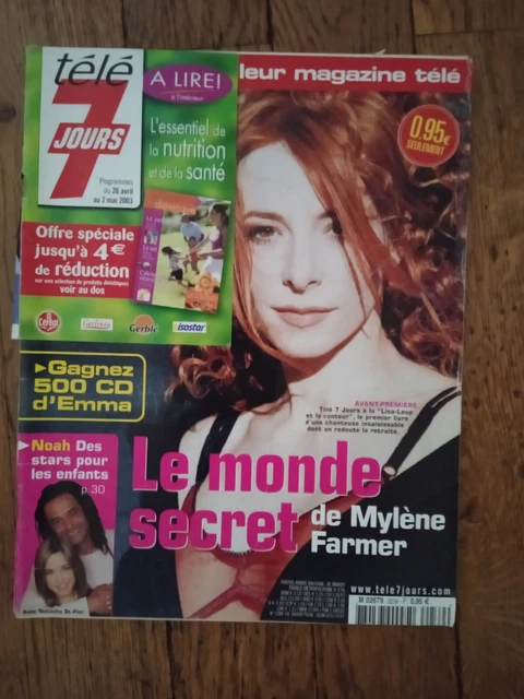 MAGAZINE TÉLÉ 7 jours de 2003 - Mylène Farmer EUR 5,00 - PicClick FR