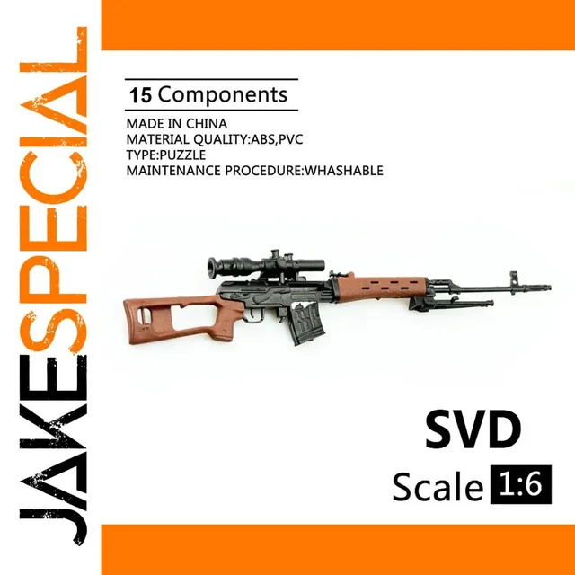 1/6 SCALE SVD Sniper Rifle Model Toy EUR 21,99 - PicClick ES