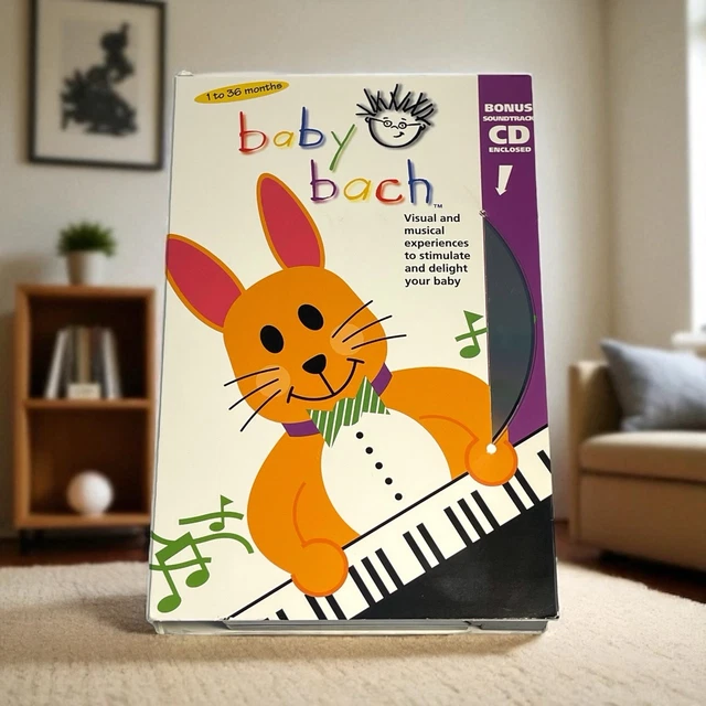 BABY EINSTEIN: BABY Bach Musical Adventure (VHS, 2004, Disney, With CD ...