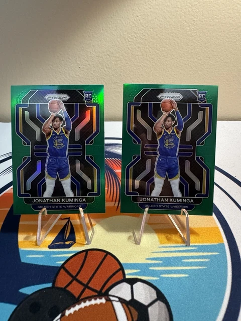 2021-22 PANINI PRIZM Jonathan Kuminga Green Prizm Rookie #307 Warriors ...