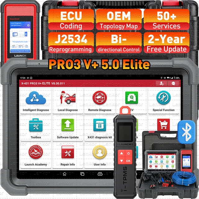 2025 LAUNCH X431 PRO3S+Elite PRO5 Car Diagnostic Scanner Programming ...