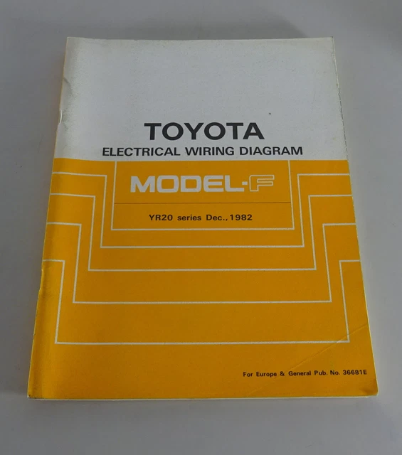 WORKSHOP MANUAL / Electrical Wiring Diagram Toyota Van Model F YR20 ...