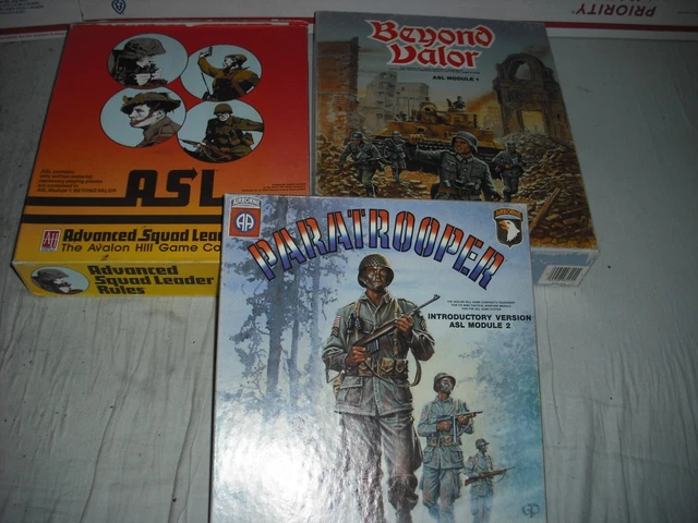 ASL ADVANCED SQUAD LEADER: Rules Binder+Beyond Valor+Paratrooper (Un ...
