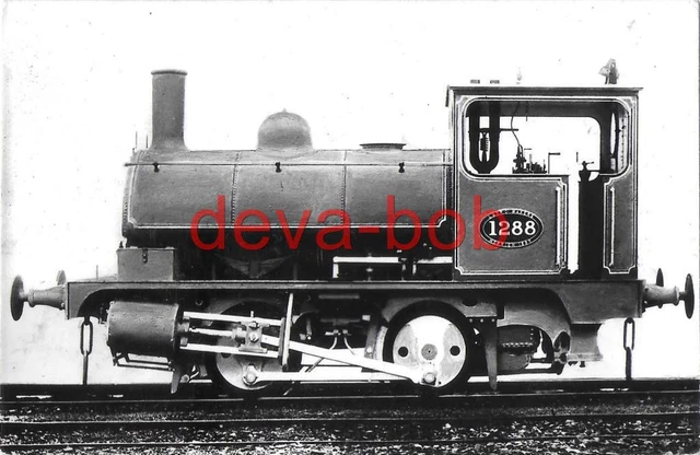 RAILWAY PHOTO L&YR Aspinall Pug 1288 LMS 0-4-0ST Loco Lancashire ...