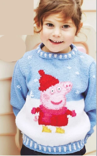 PEPPA PIG Jumper Knitting Pattern - Childs 2-5yrs £1.90 - PicClick UK