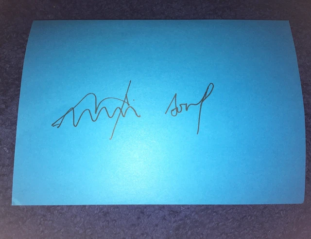 FEUILLE BLEUE DÉDICACÉE Autograph David Soul Starsky & Hutch - Format ...