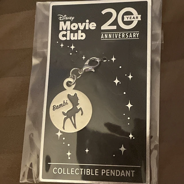 DISNEY MOVIE CLUB 20 Year Anniversary Bambi Collectible Pendant Charm £ ...