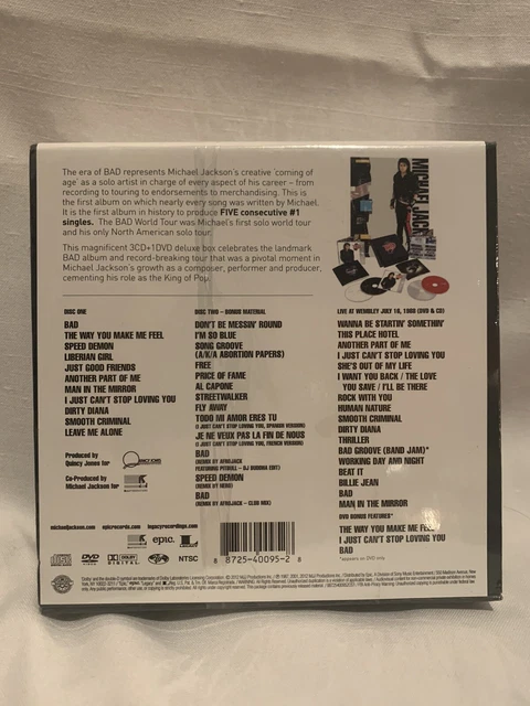 MICHAEL JACKSON - Bad - 25th Anniversary Box Set (3 CDs, 1 DVD) new ...