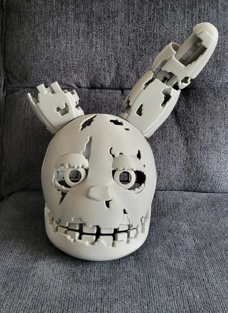 FNAF 3D PRINTED Springtrap Mask / Mascara De Springtrap El Conejo De ...