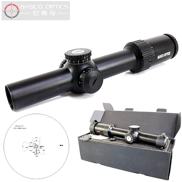 DRÜCKJAGD- ZIELFERNROHR BASCO SIR 1-6x24 beleuchtet 30mm SFP; Driven Rifle Scope EUR 299,99 ...