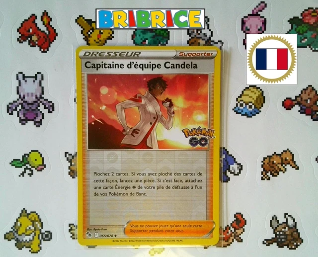 CARTE POKEMON CAPITAINE d'équipe Candela Pokémon GO 65/78 REVERSE FR EUR 1,49 - PicClick FR