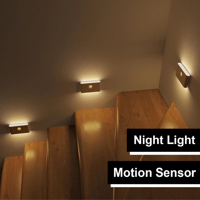 MOTION SENSOR LED Night Light Wireless Magnetic 2700k 0.2w Smart 300amh ...