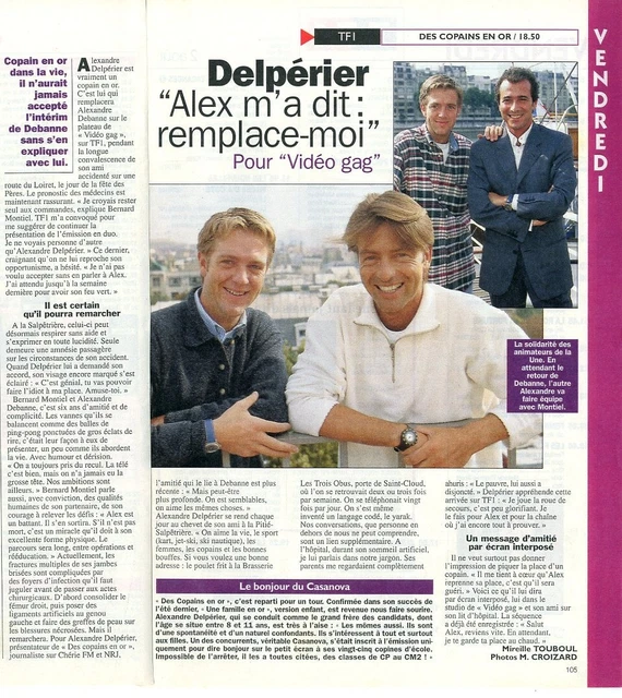 COUPURE DE PRESSE Clipping 1996 Alexandre Delpérier (1 page1/3) EUR 3 ...