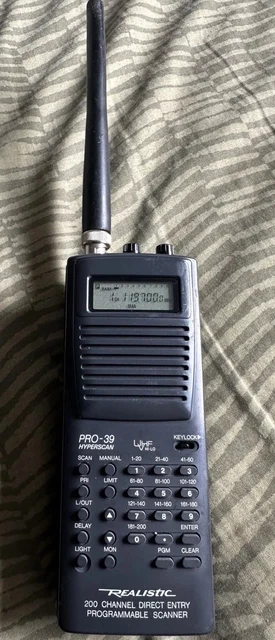 REALISTIC PRO 39 Hyperscan radio scanner receiver. £49.99 - PicClick UK