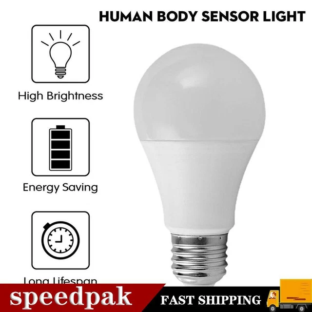 AMPOULE LAMPE RADAR E27 LED avec capteur mouvement détecteur mouvement ...