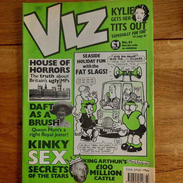 VIZ ISSUE 43 COMIC - original early 1990's comic - some ageing UK £5.92 ...