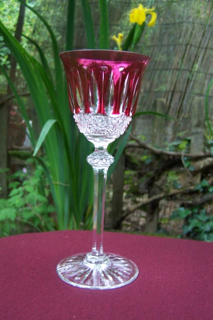 MAGNIFIQUE VERRE CRISTAL ROUGE MODELE "TOMMY" DE SAINT-LOUIS - 16,5cm ...
