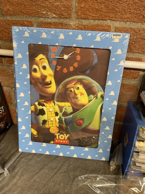 RARE VINTAGE ORIGINAL TOY STORY DISNEY PIXAR WALL CLOCK NEW SEALED 1995 ...