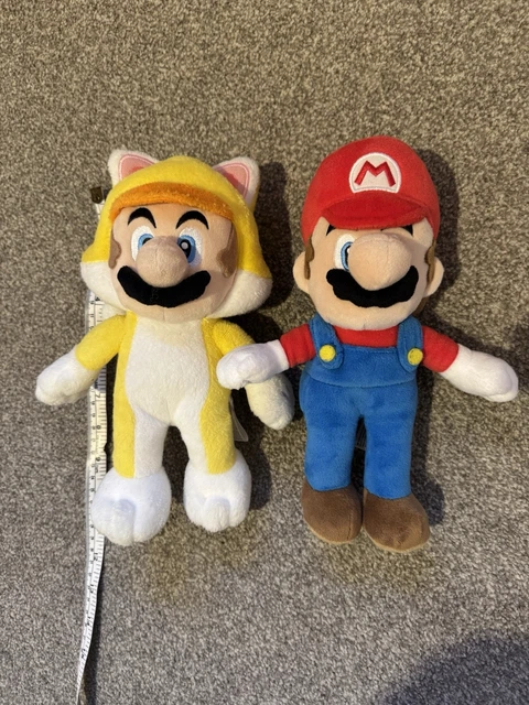 OFFICIAL SUPER MARIO Plush Bundle Cat Mario Super Mario Immaculate Soft ...