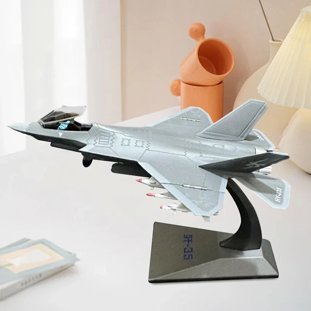 1:100 SCALE WITH Base Collection Fighter Jet Model for Bookshelf ...