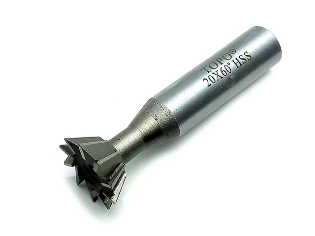 HSS 20MM X 60 Degree Dovetail Cutter Milling End Mill High Speed Steel ...