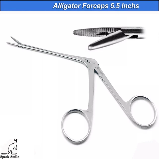 MEDICAL EAR FORCEPS 5.5" Pediatric ENT Surgical Alligator Veterinary ...